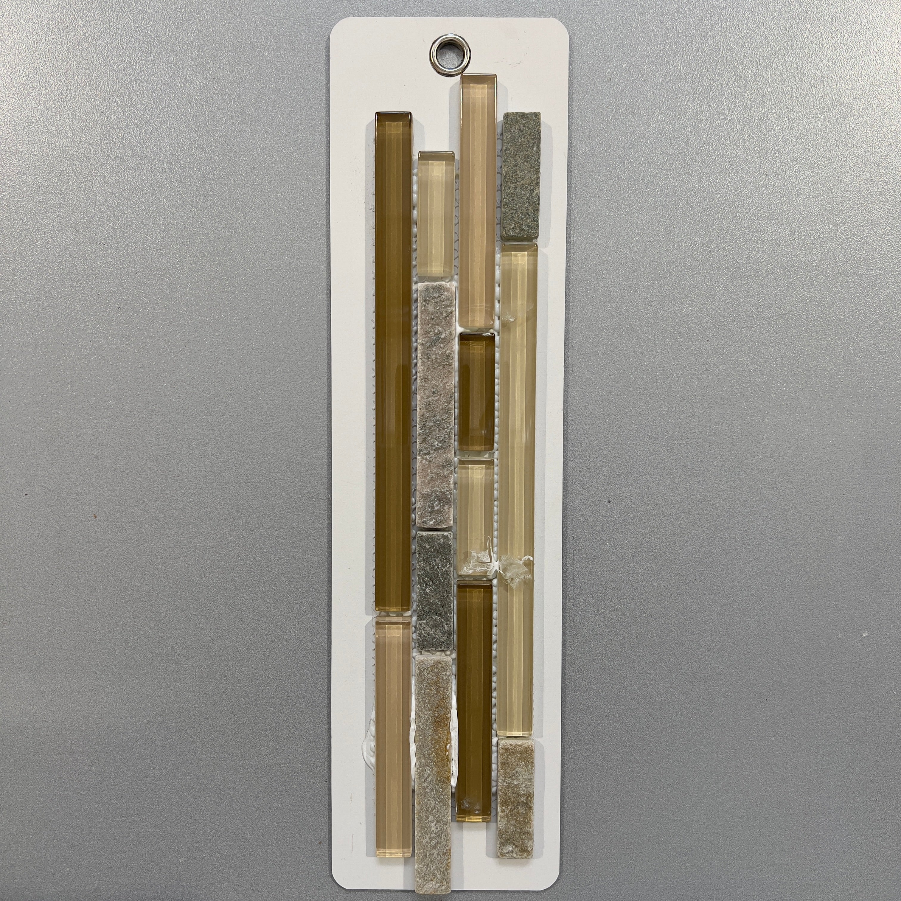 Beige Limestone and Glass Linear Mosaic/Pool Tile - pgs18 – Tiles Warehouse