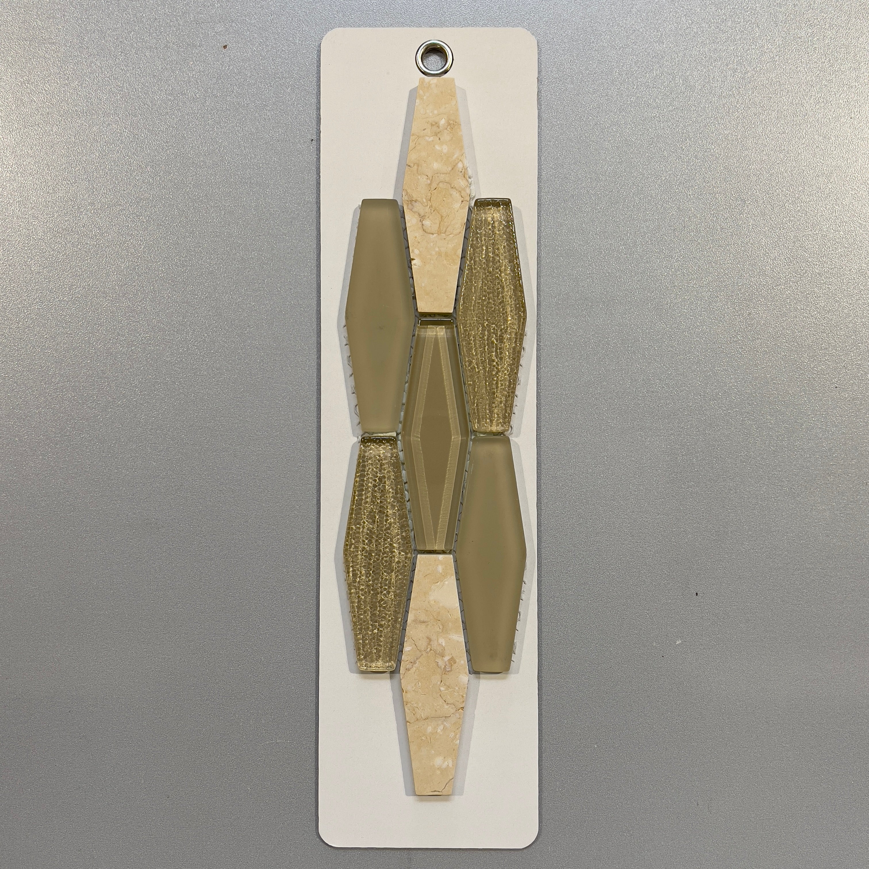 Beige deco glass and marble picket mosaic/pool tile - pstr192 – Tiles ...
