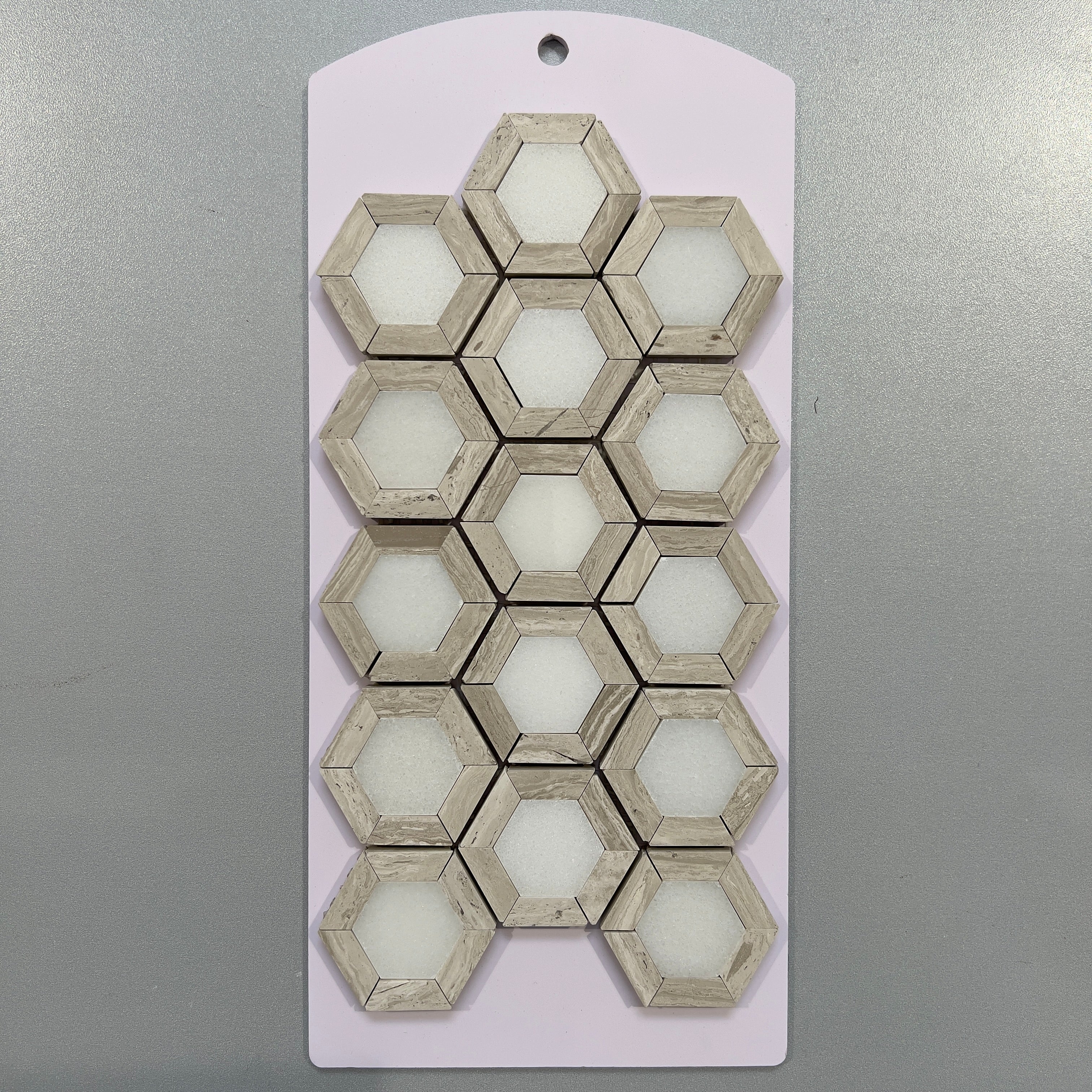 Beige marble hexagon mosaic - ckbg01 – Tiles Warehouse