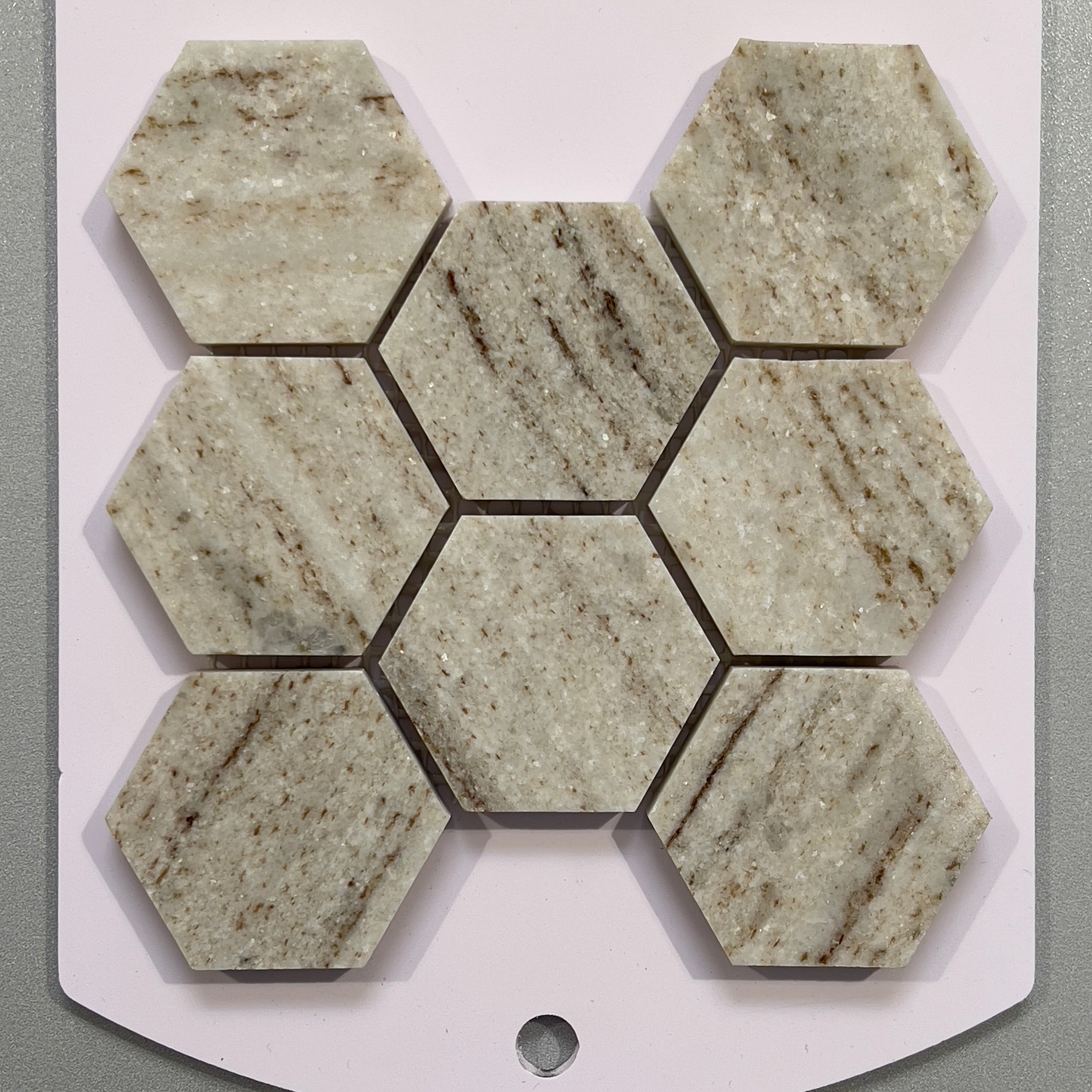 Beige marble hexagon mosaic/pool tile - csahg41h – Tiles Warehouse