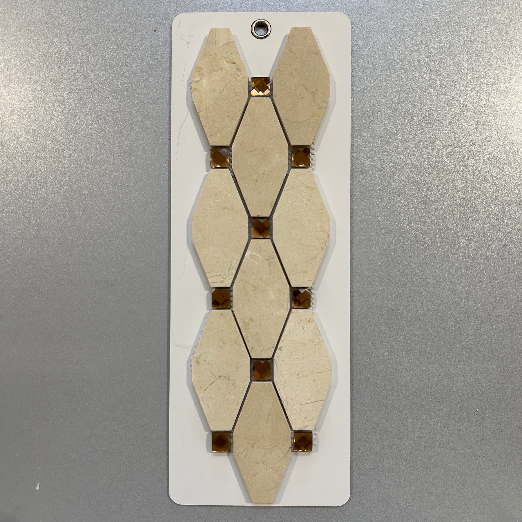 Beige marble picket mosaic/pool tile - pis4 – Tiles Warehouse