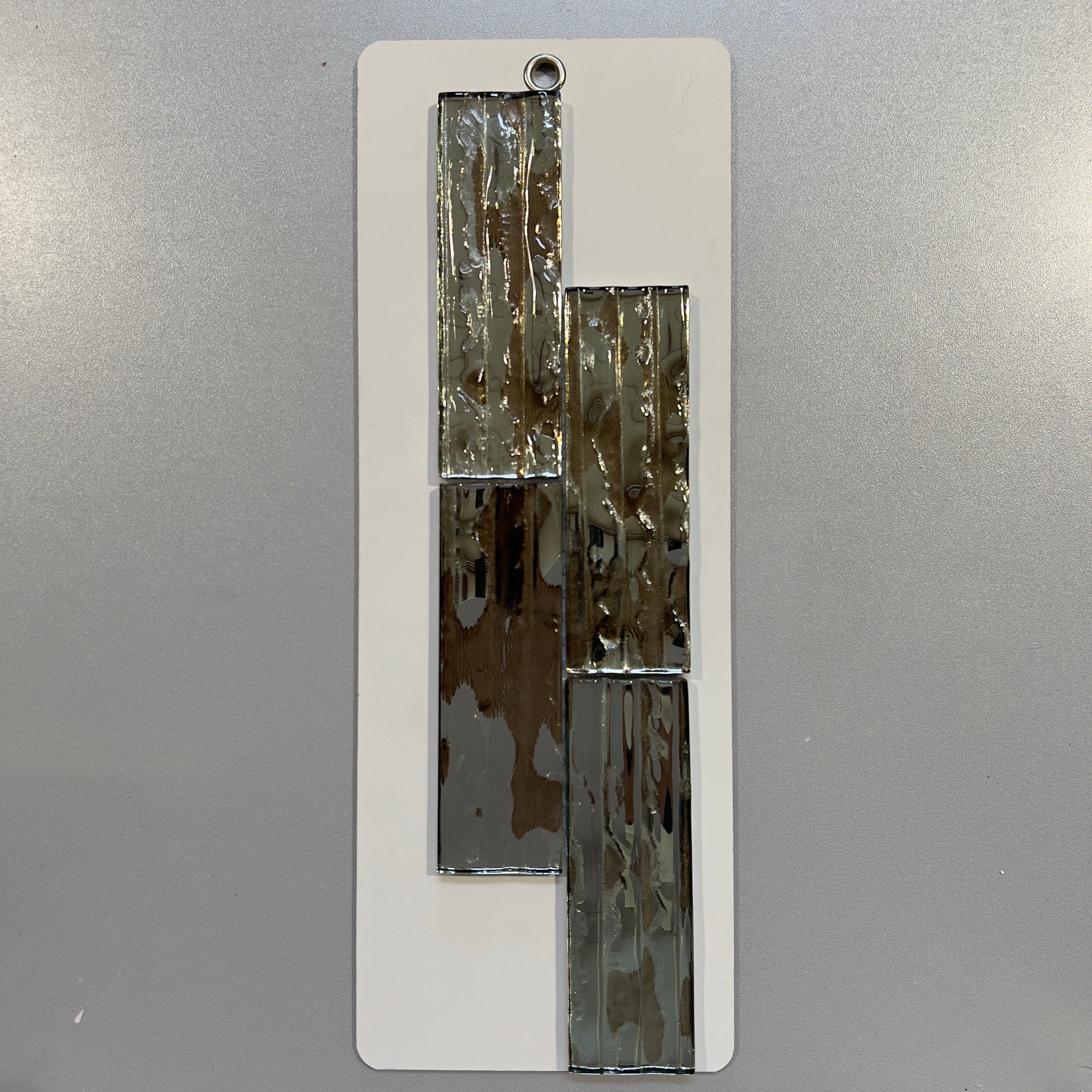 Black deco mirrored look glass rectangle mosaic - pdrp983 – Tiles Warehouse
