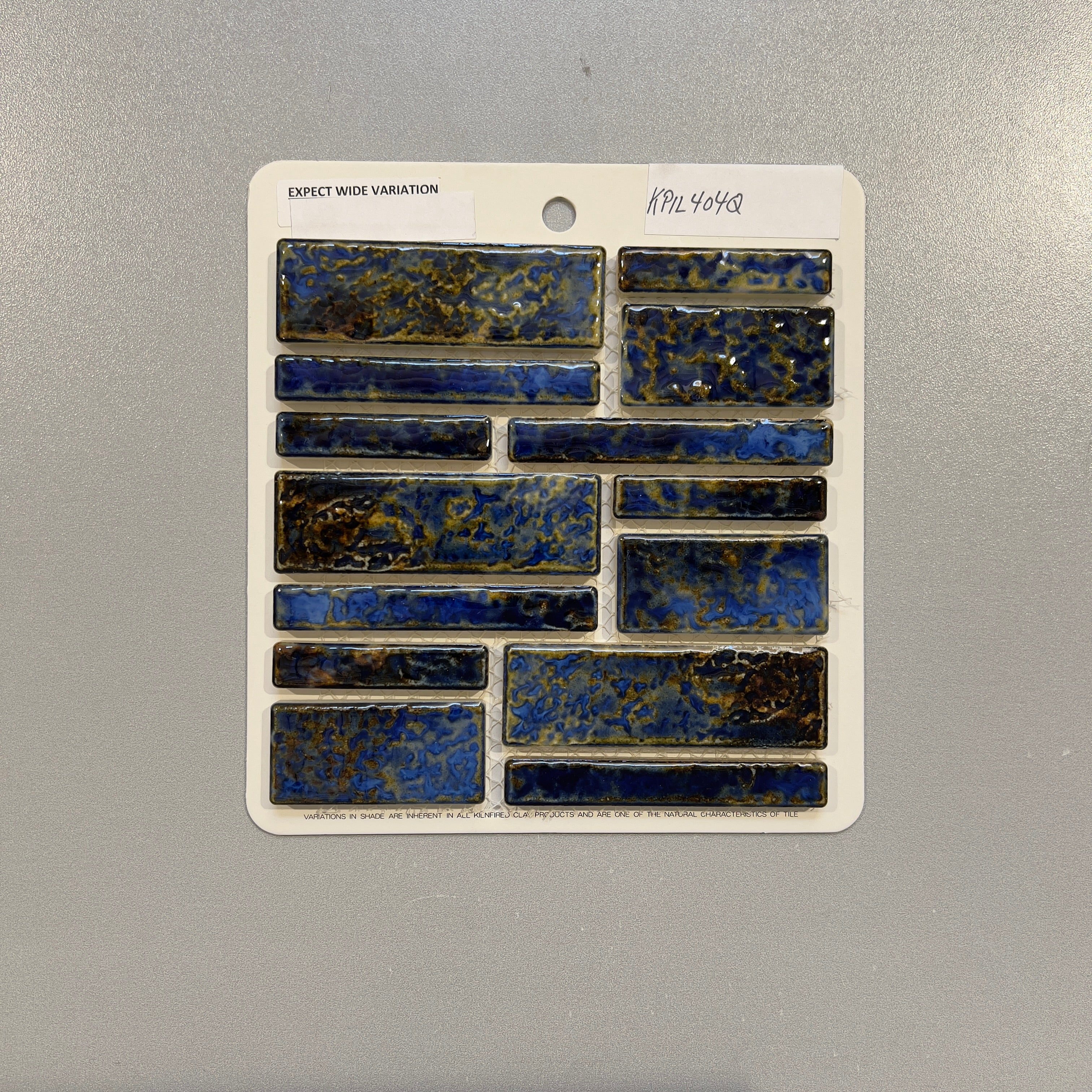 Blue Abstract Mosaic Pool Tile KPIL404 – Tiles Warehouse