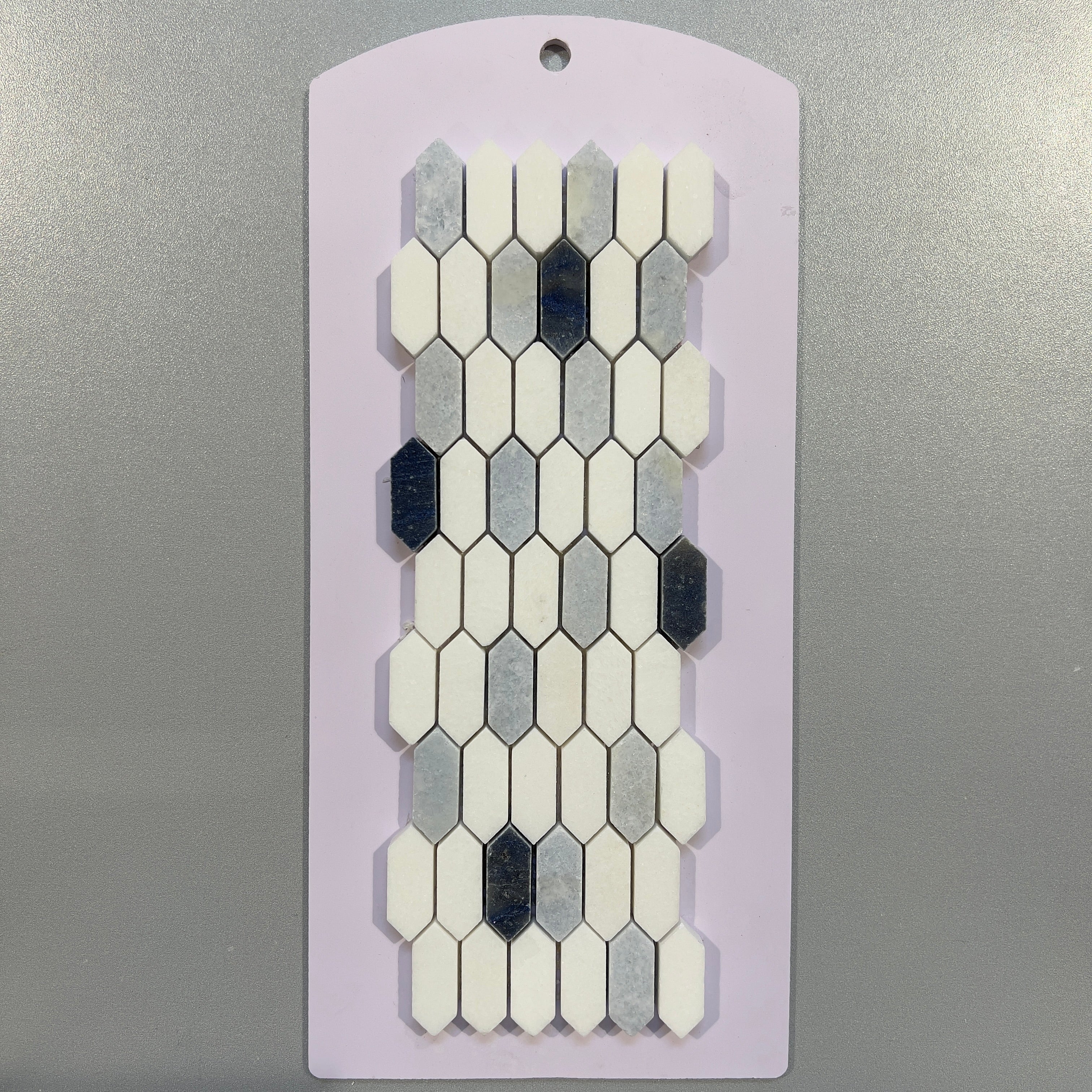 Blue marble picket mosaic - cmkng57 – Tiles Warehouse