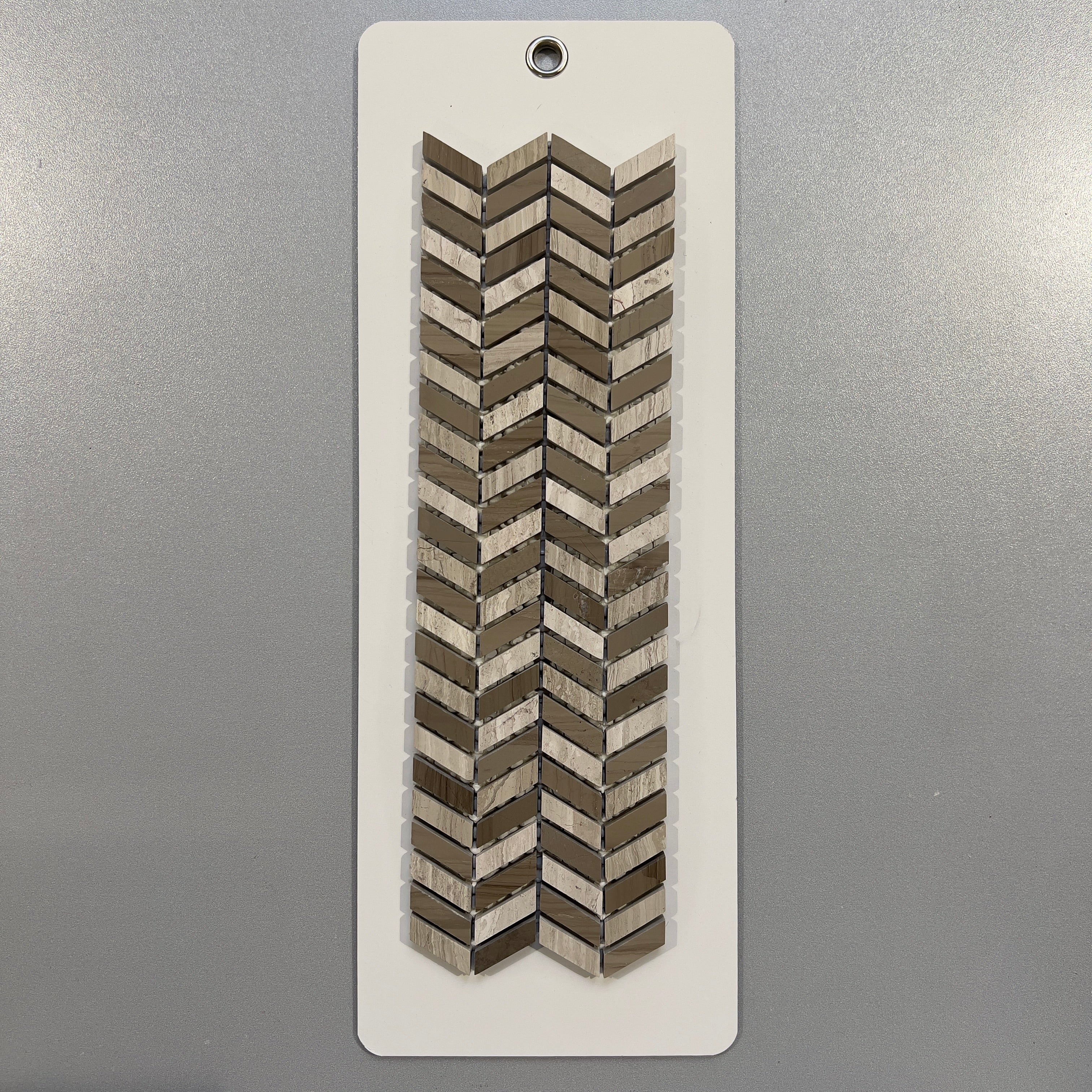 Brown Marble Chevron Mosaic/Pool Tile - pcvb363 – Tiles Warehouse