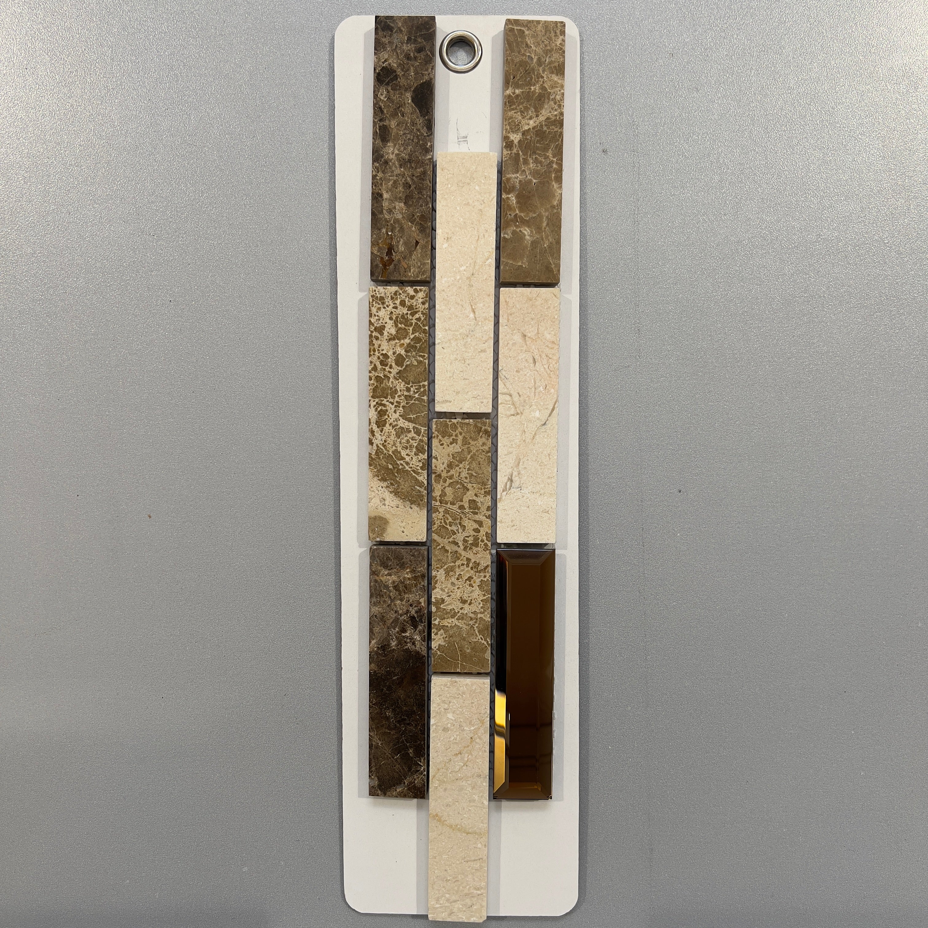 Brown Mirrored Look Glass and Marble Linear Mosaic/Pool Tile - pbca653 ...