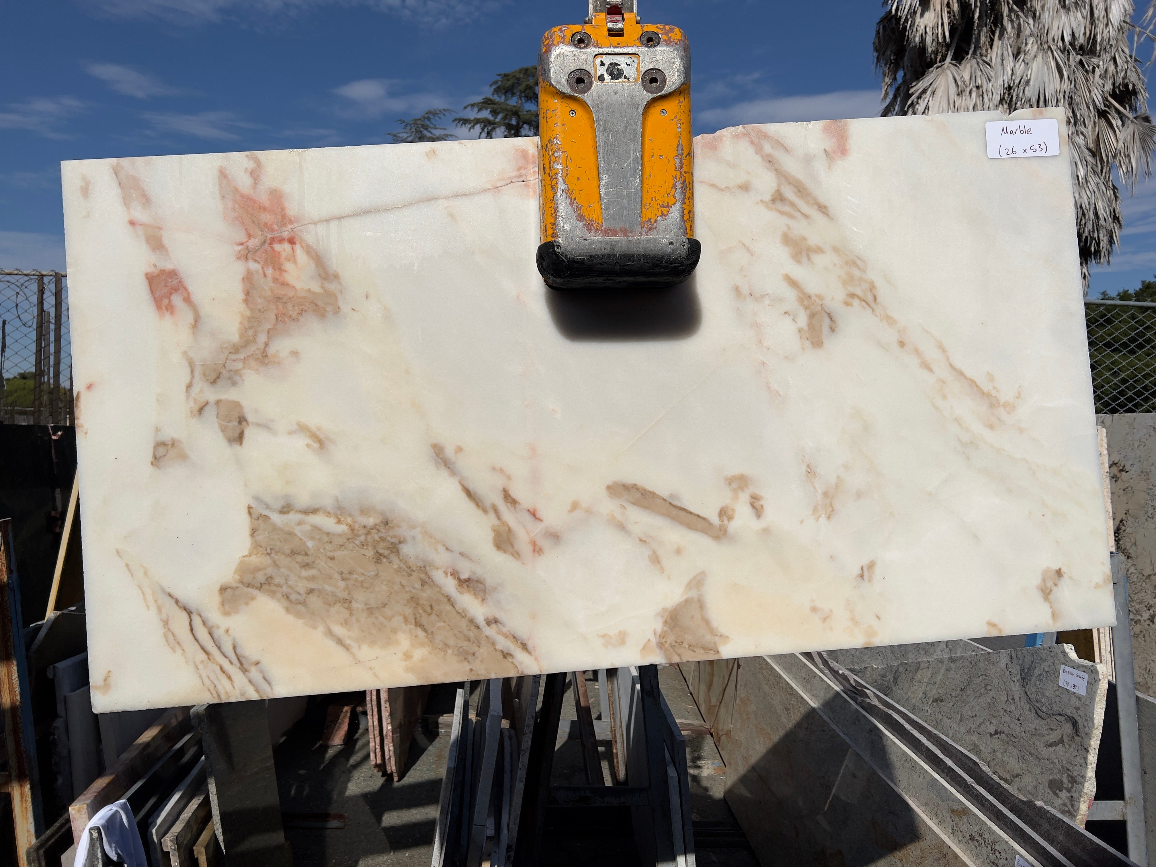 Cream marble (26x53) remnant slab – Tiles Warehouse