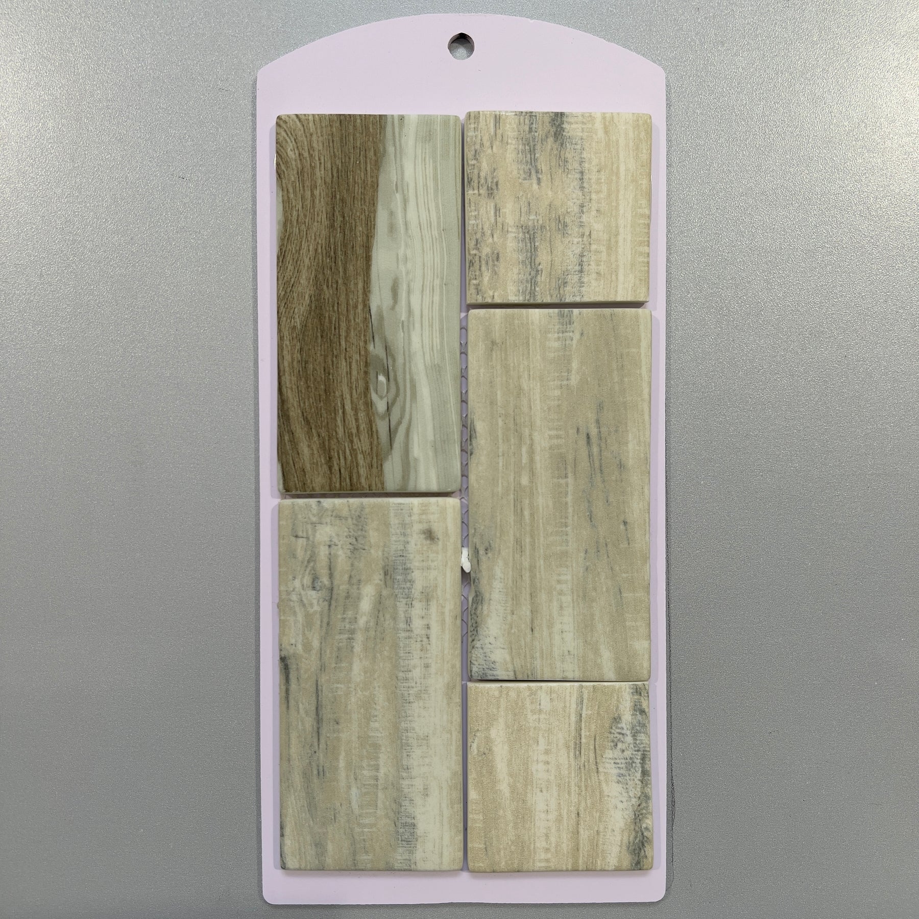 Cream wood look glass rectangle mosaic/pool tile - cnnr10br – Tiles ...