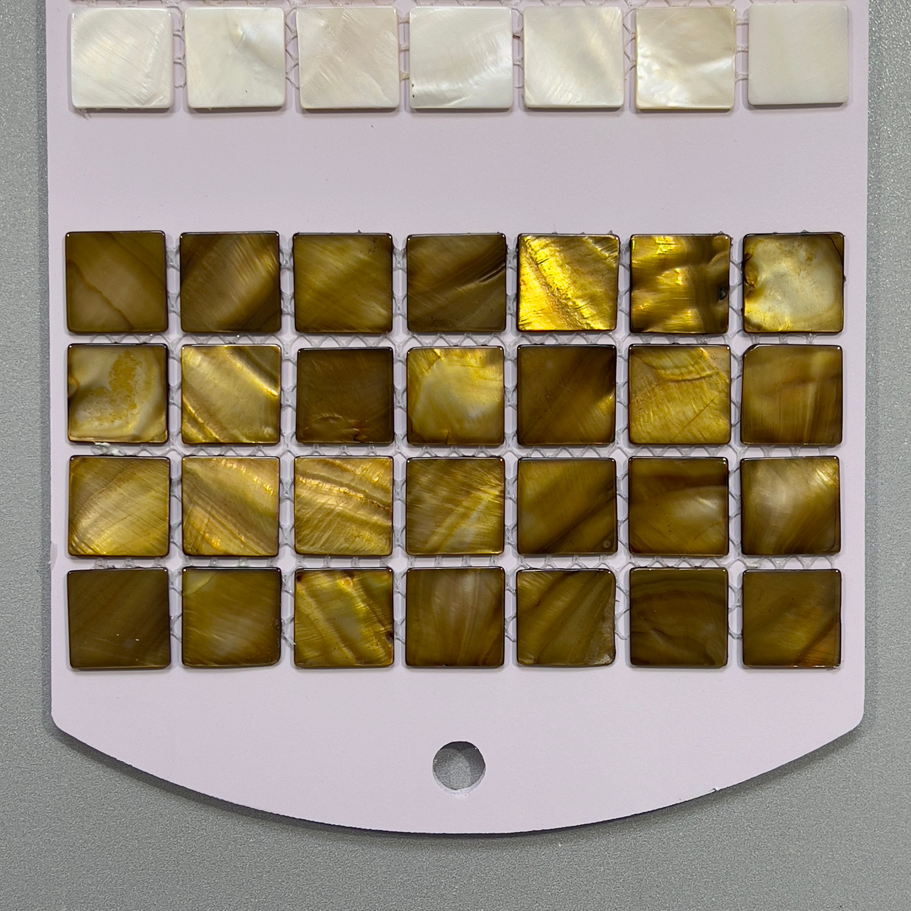 Gold shell square mosaic - csma001 – Tiles Warehouse