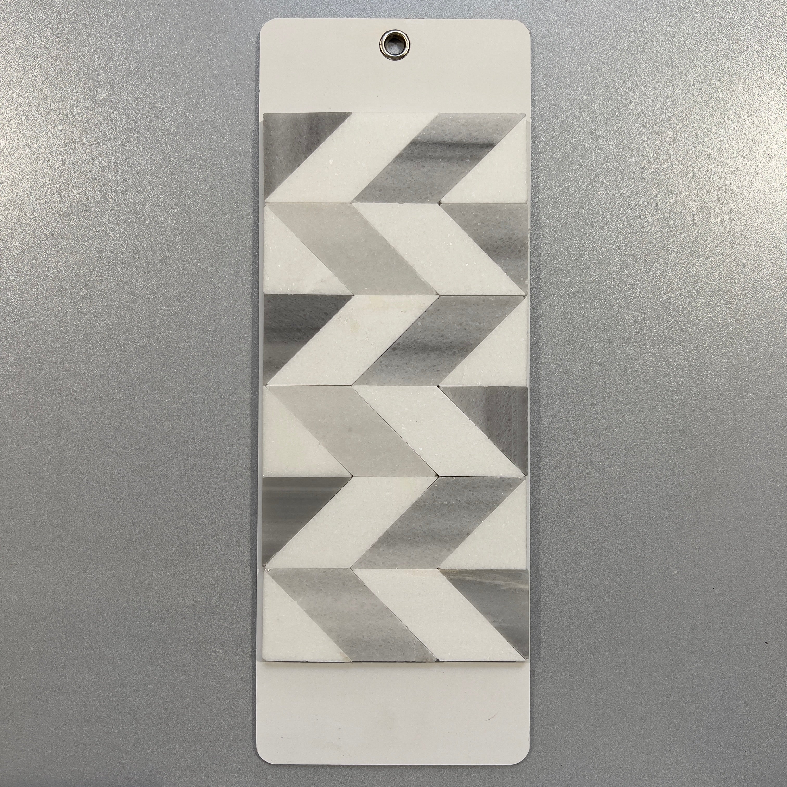 Grey Marble Chevron Mosaic - ppca628 – Tiles Warehouse