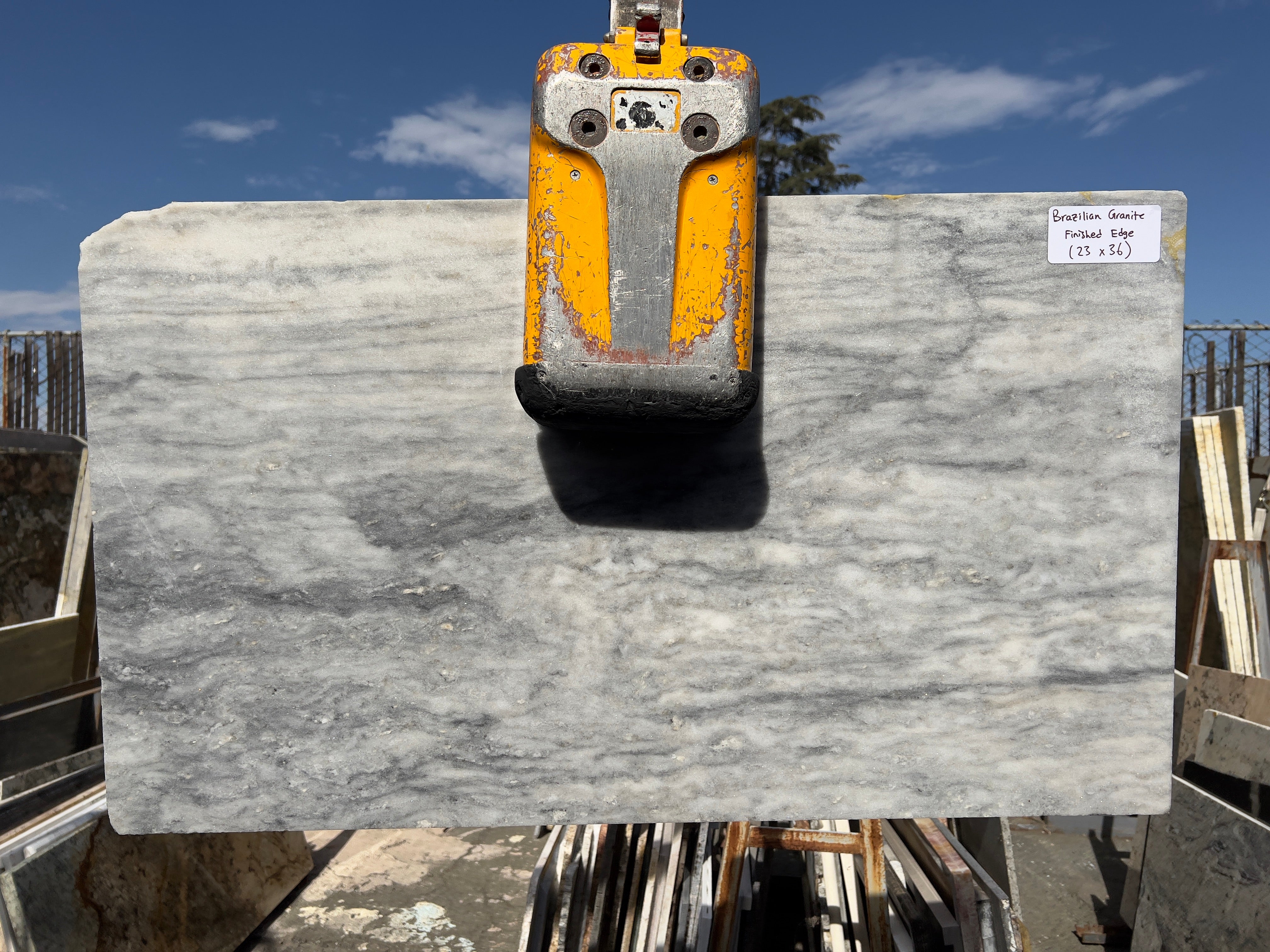 Grey Brazilian Granite (23x36) Finished Edge Remnant Slab – Tiles Warehouse