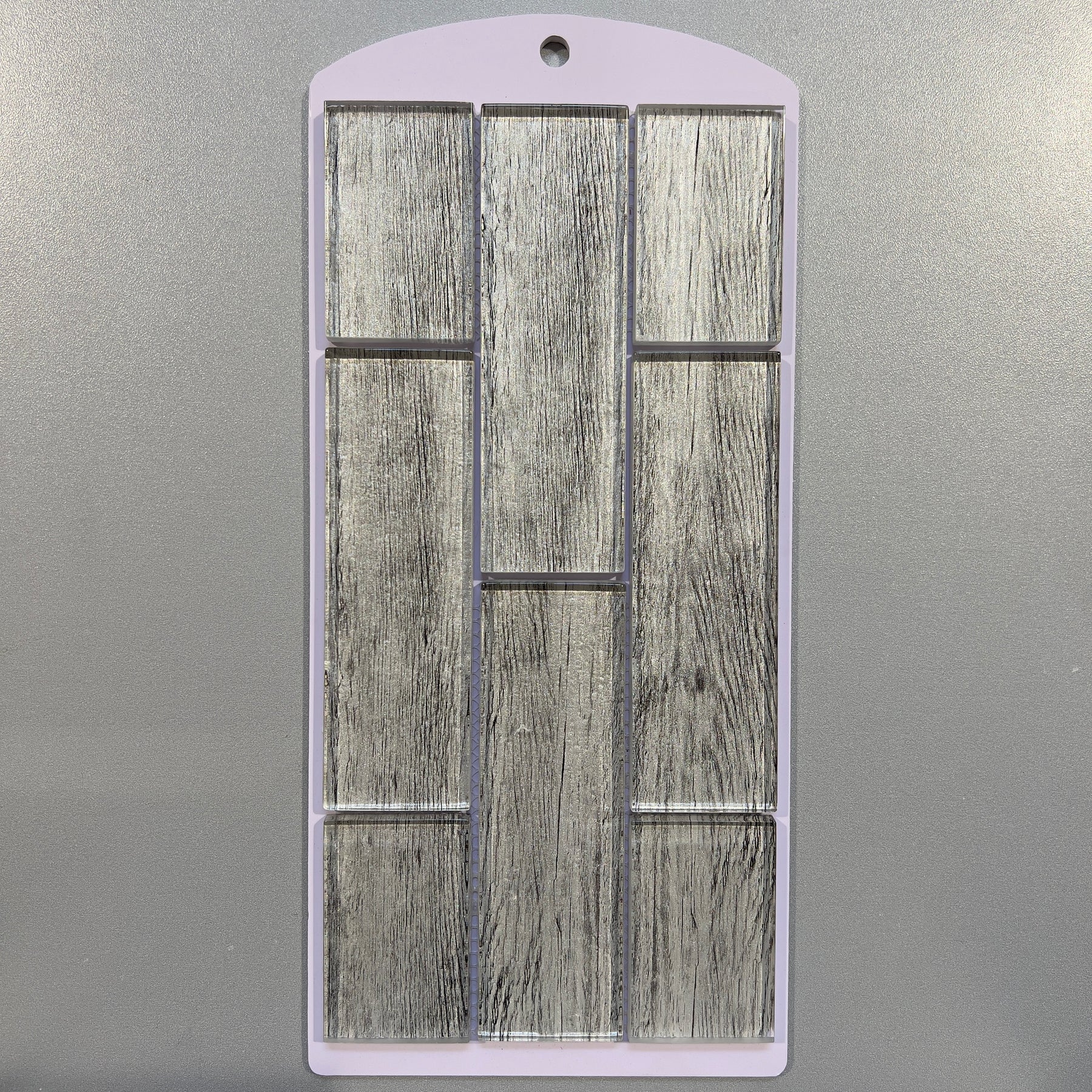 Grey wood look glass rectangle mosaic - csra03 – Tiles Warehouse