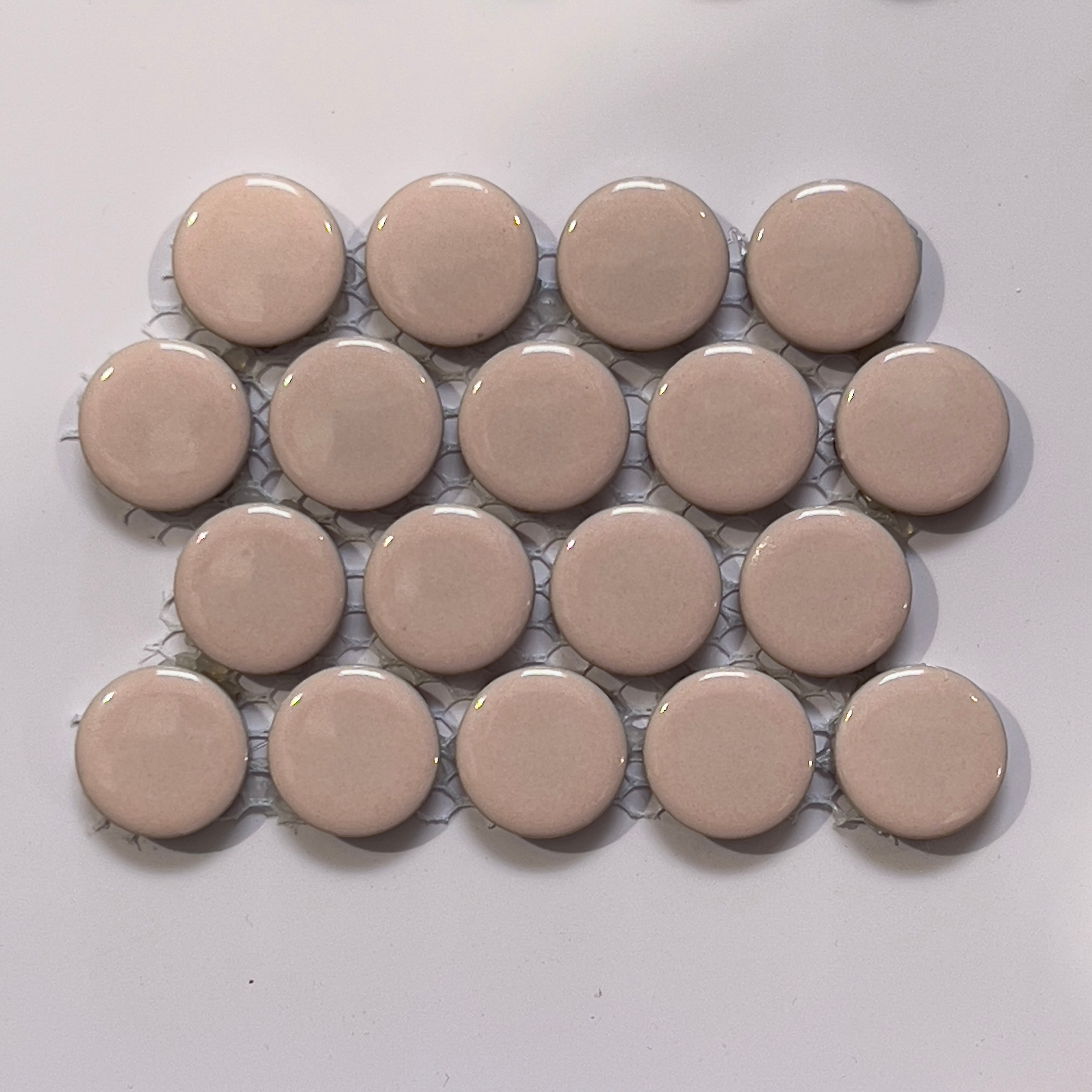 Pink porcelain penny round mosaic/pool tile - corb015pkg – Tiles Warehouse