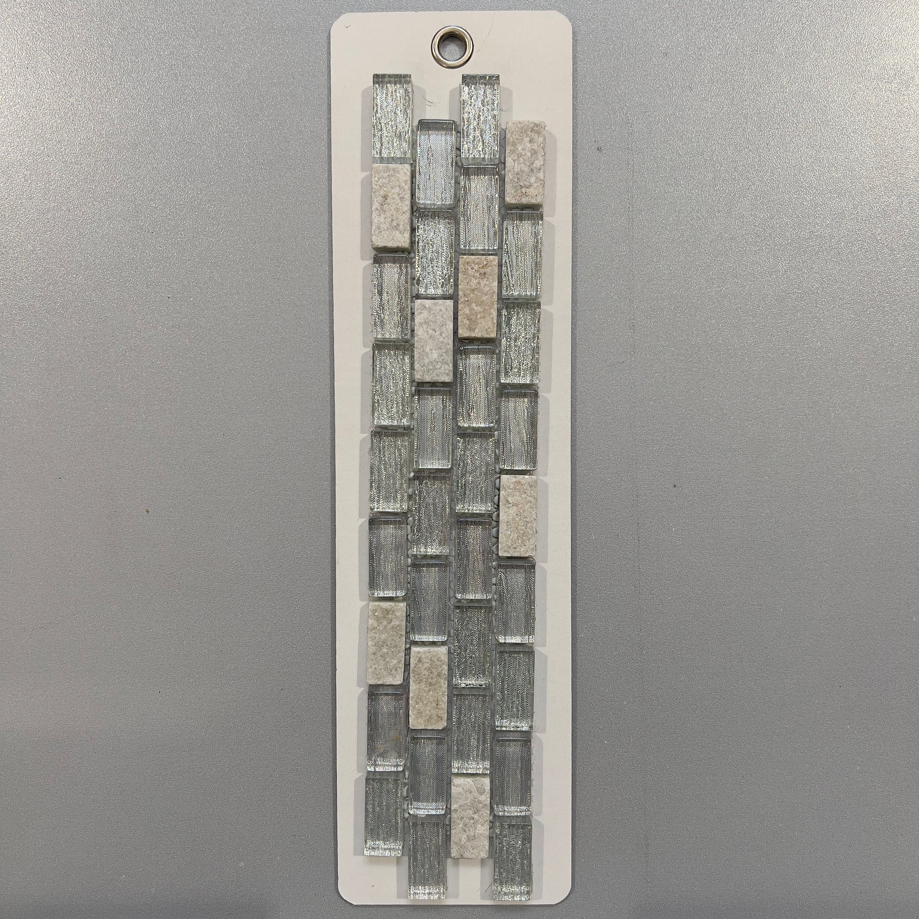 White Deco Glass and Marble Linear Mosaic - pmtr3344 – Tiles Warehouse