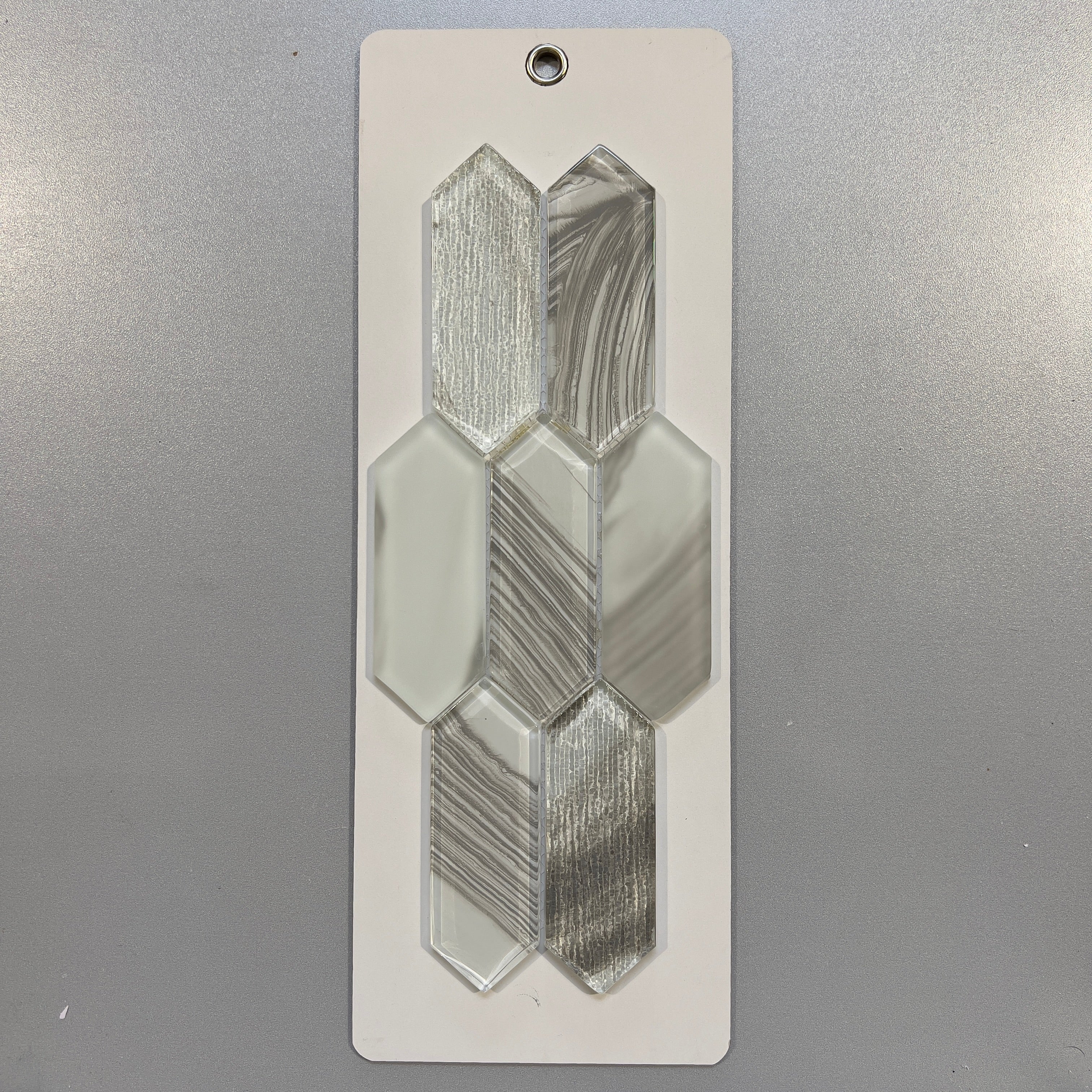 White deco glass picket mosaic/pool tile - pcpn9101 – Tiles Warehouse