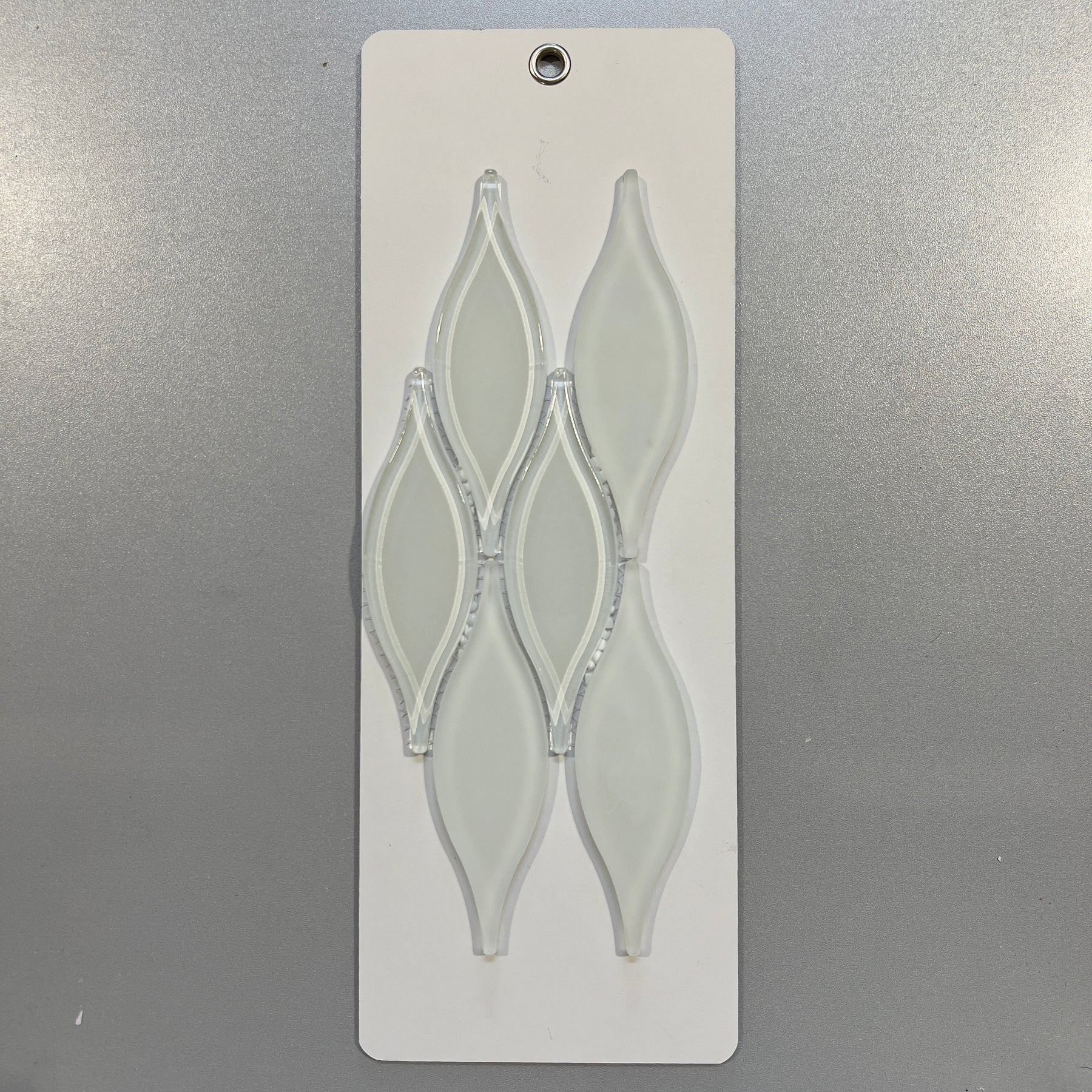 White glass ripple mosaic - pchs217 – Tiles Warehouse