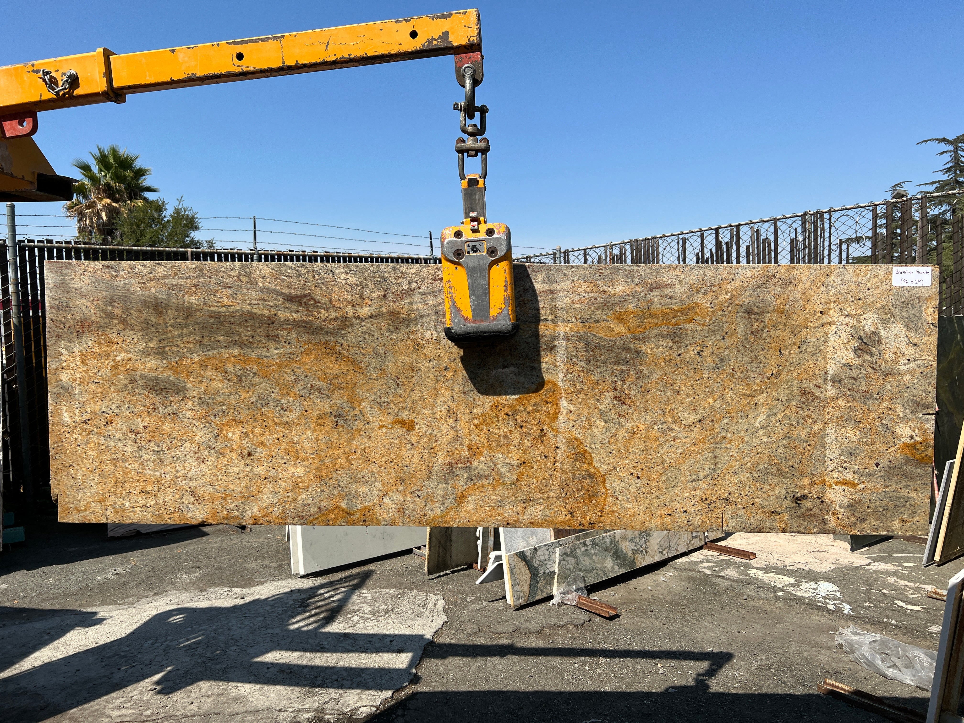 Yellow Brazilian Granite (29x96) Remnant Slab – Tiles Warehouse