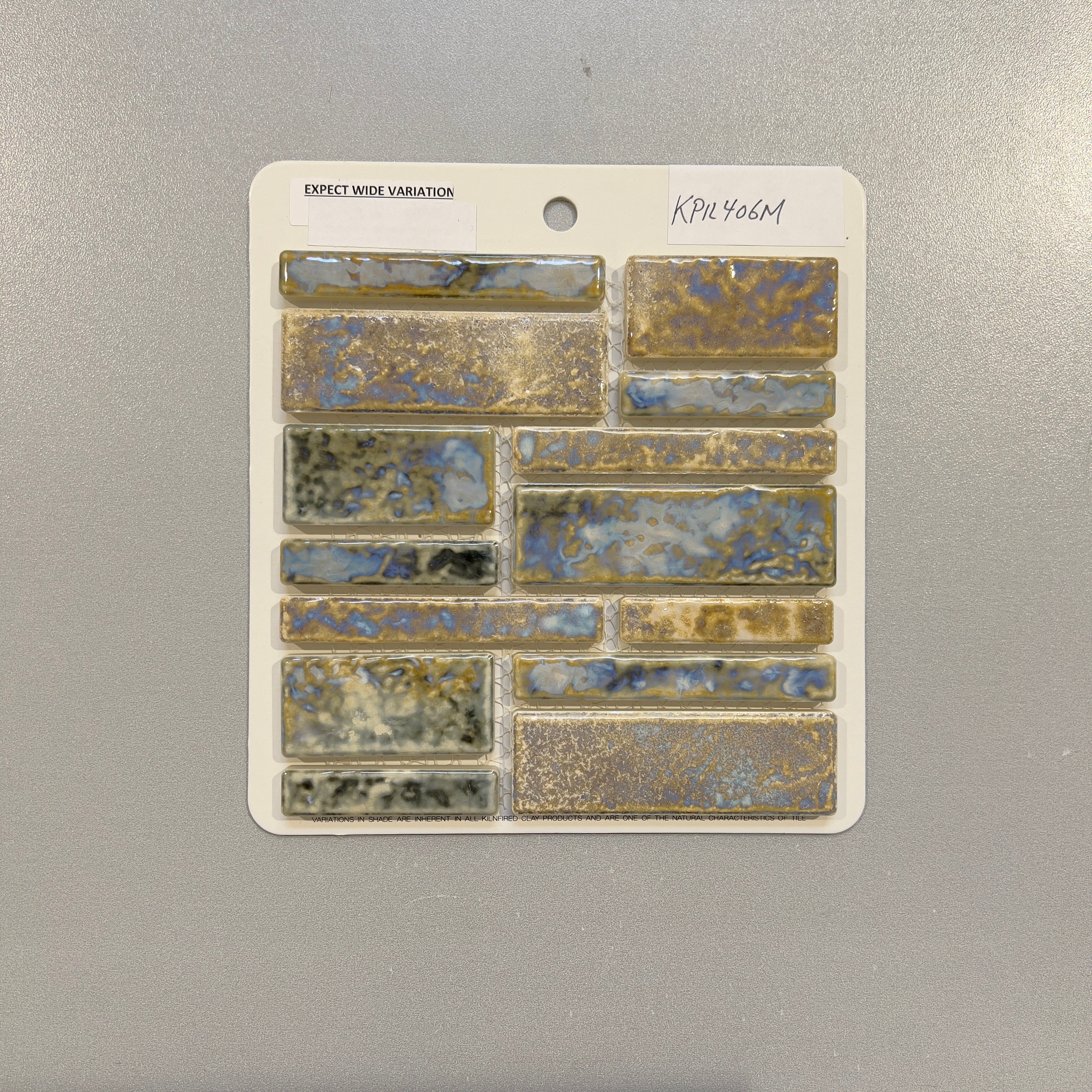 Yellow Abstract Mosaic Pool Tile KPIL406 – Tiles Warehouse