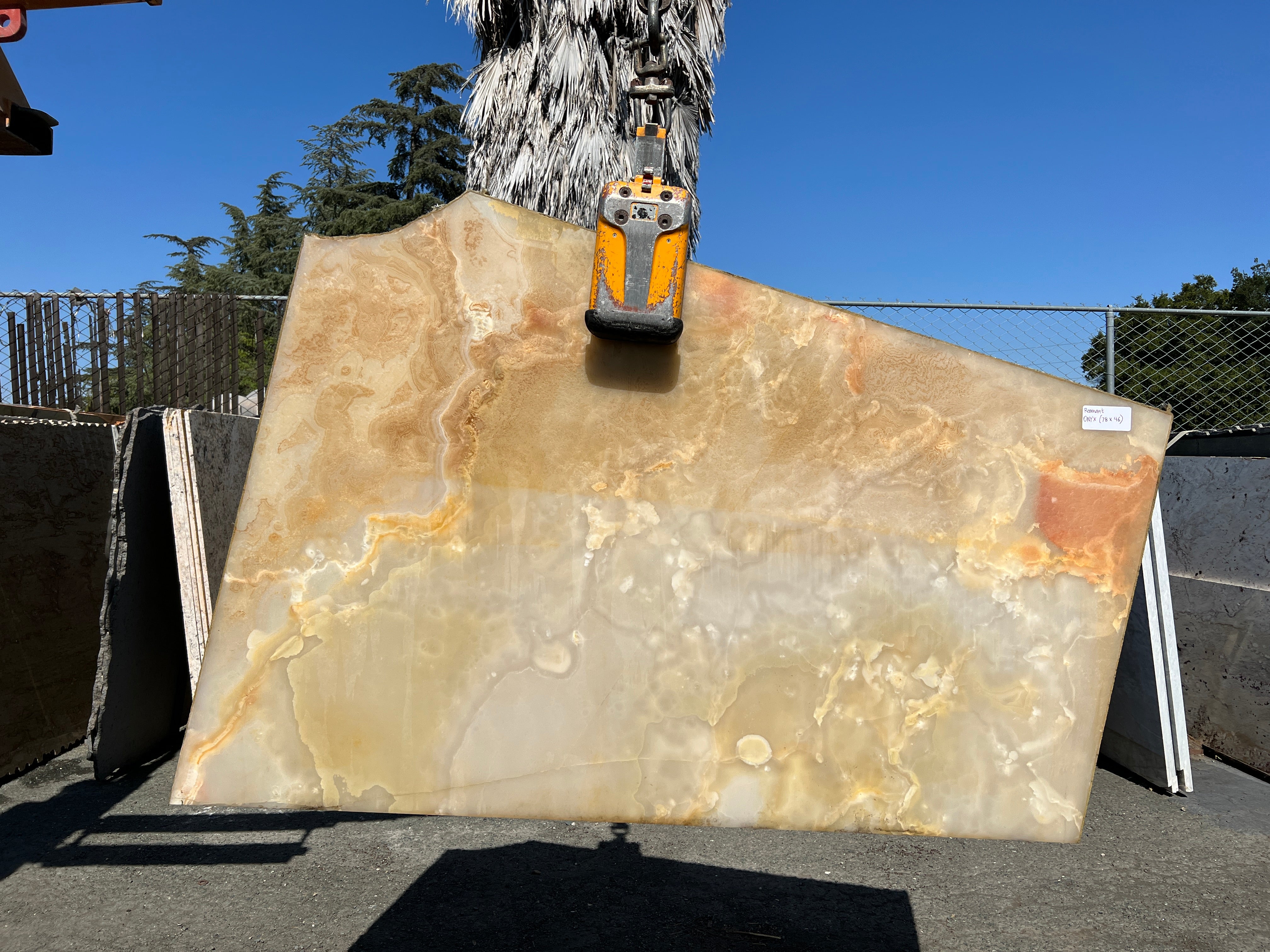 Yellow Onyx (78x46) Remnant Slab – Tiles Warehouse