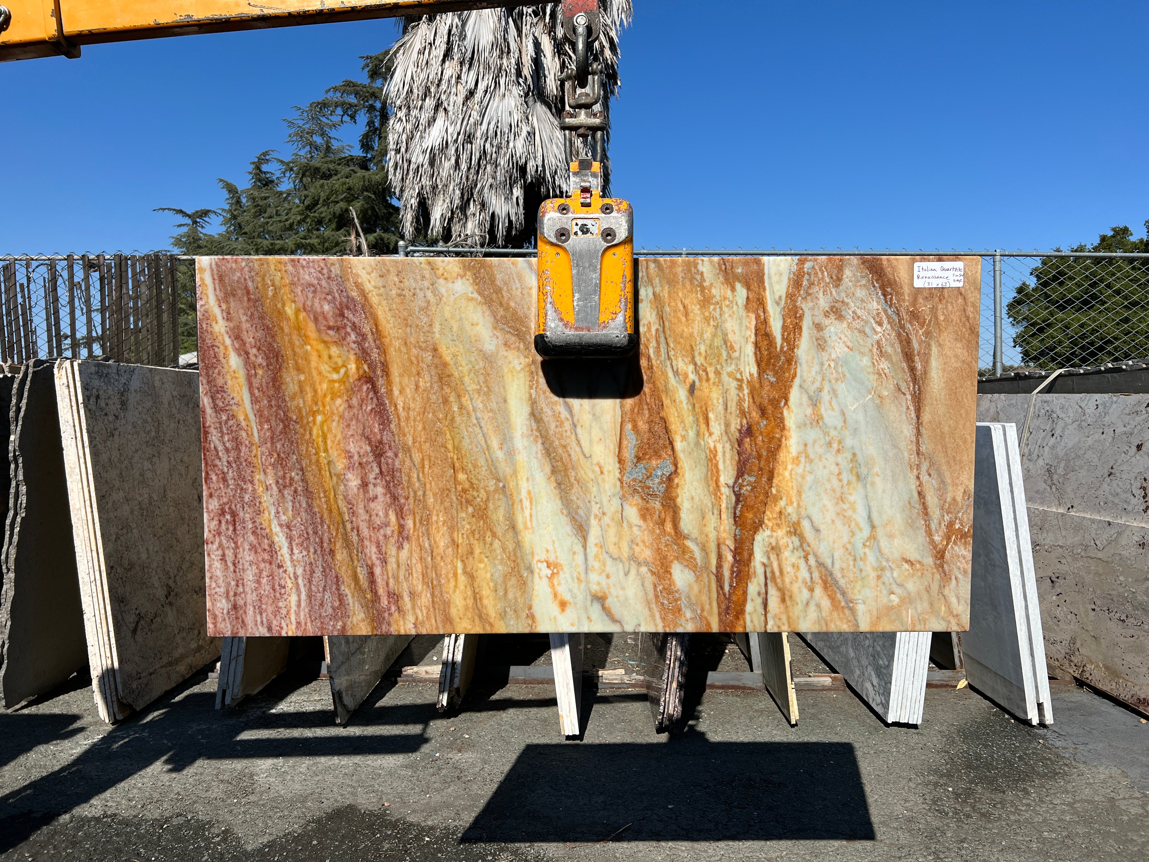 Brown Italian Quartzite (31x63) Finished Edge Remnant Slab – Tiles ...