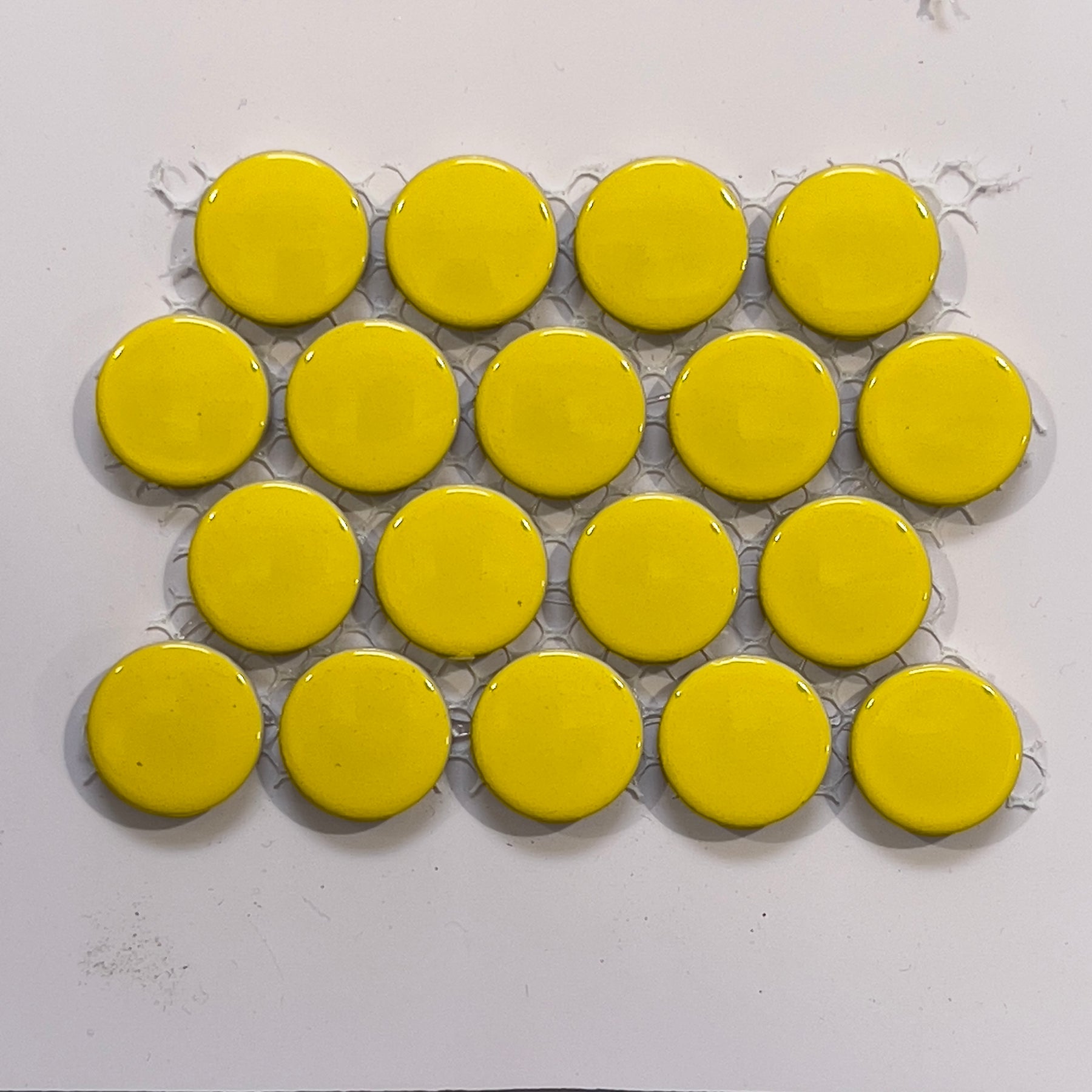 Yellow porcelain penny round mosaic/pool tile - corb018ylg – Tiles ...