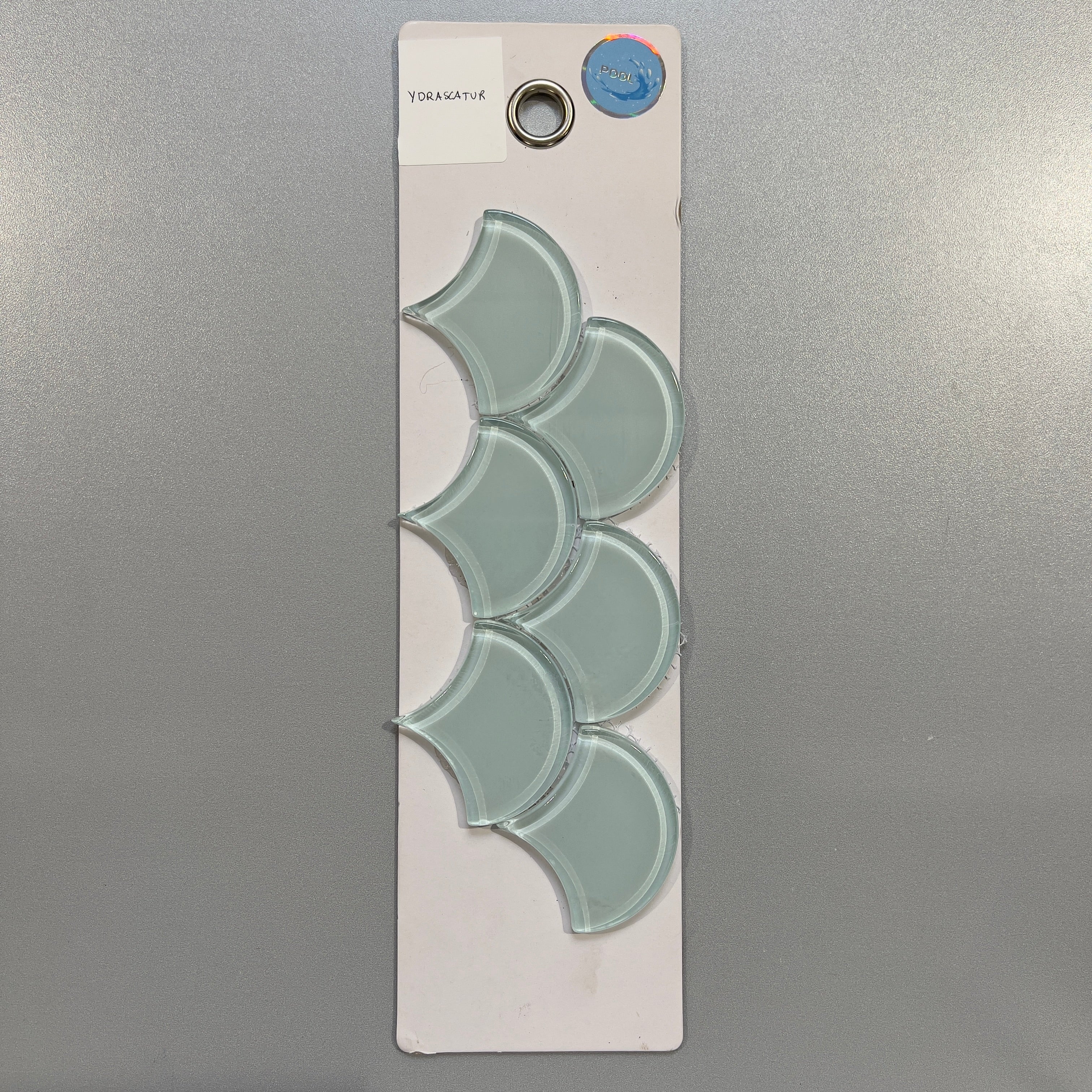 blue glass fan pool tile mosaic - ydrascatur – Tiles Warehouse