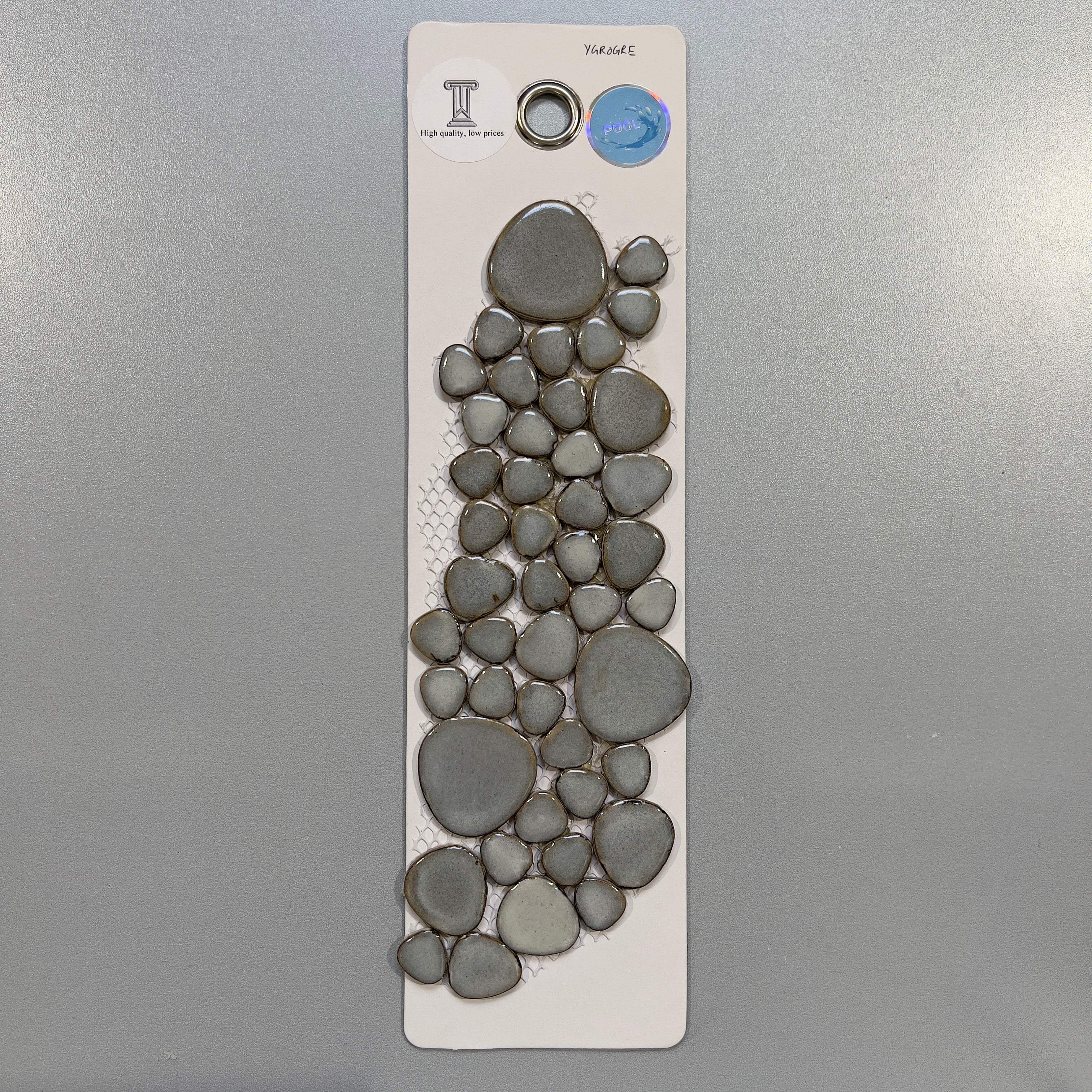 grey pebble pool tile mosaic - ygrogre – Tiles Warehouse