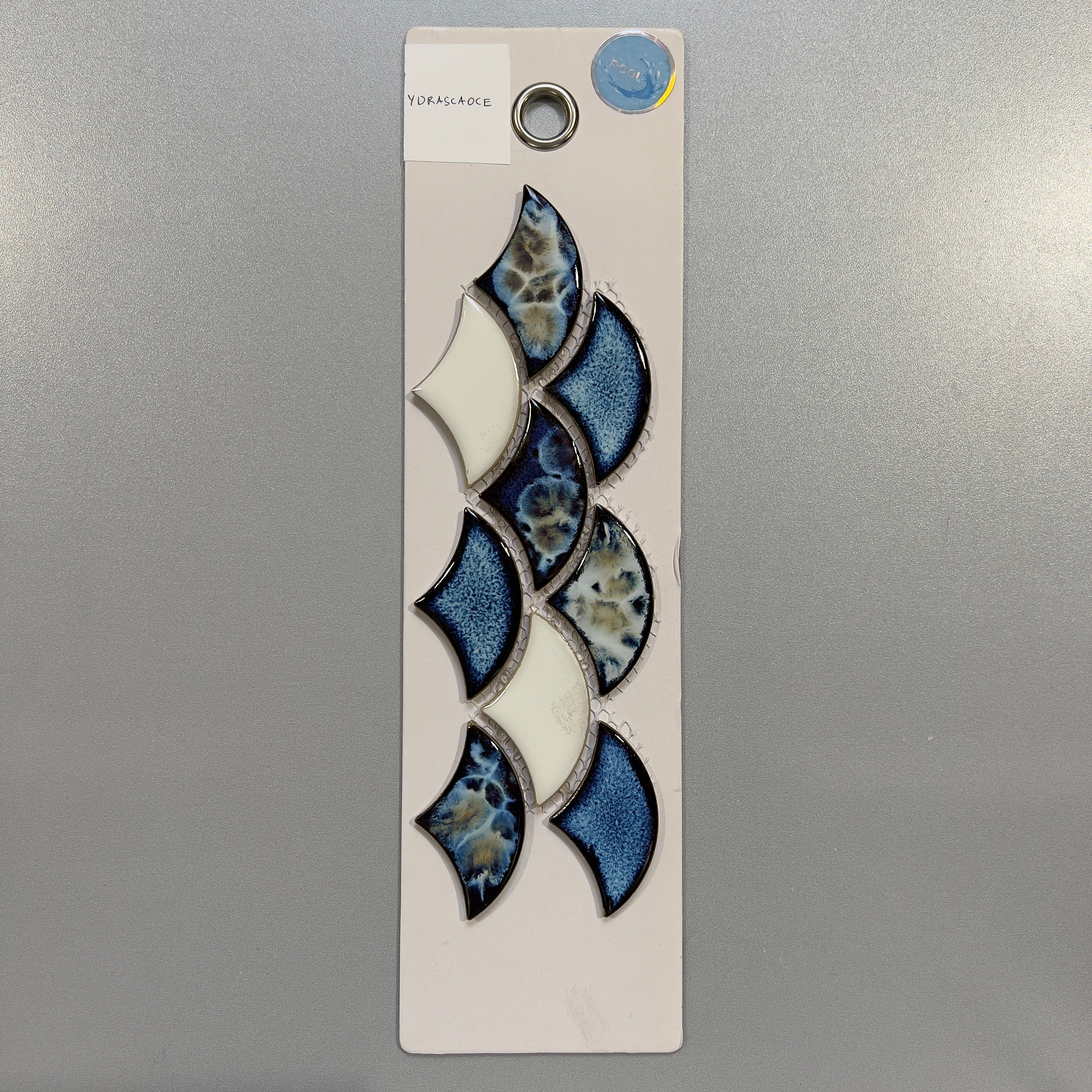 mixed blue fan pool tile mosaic - ydrascaoce – Tiles Warehouse