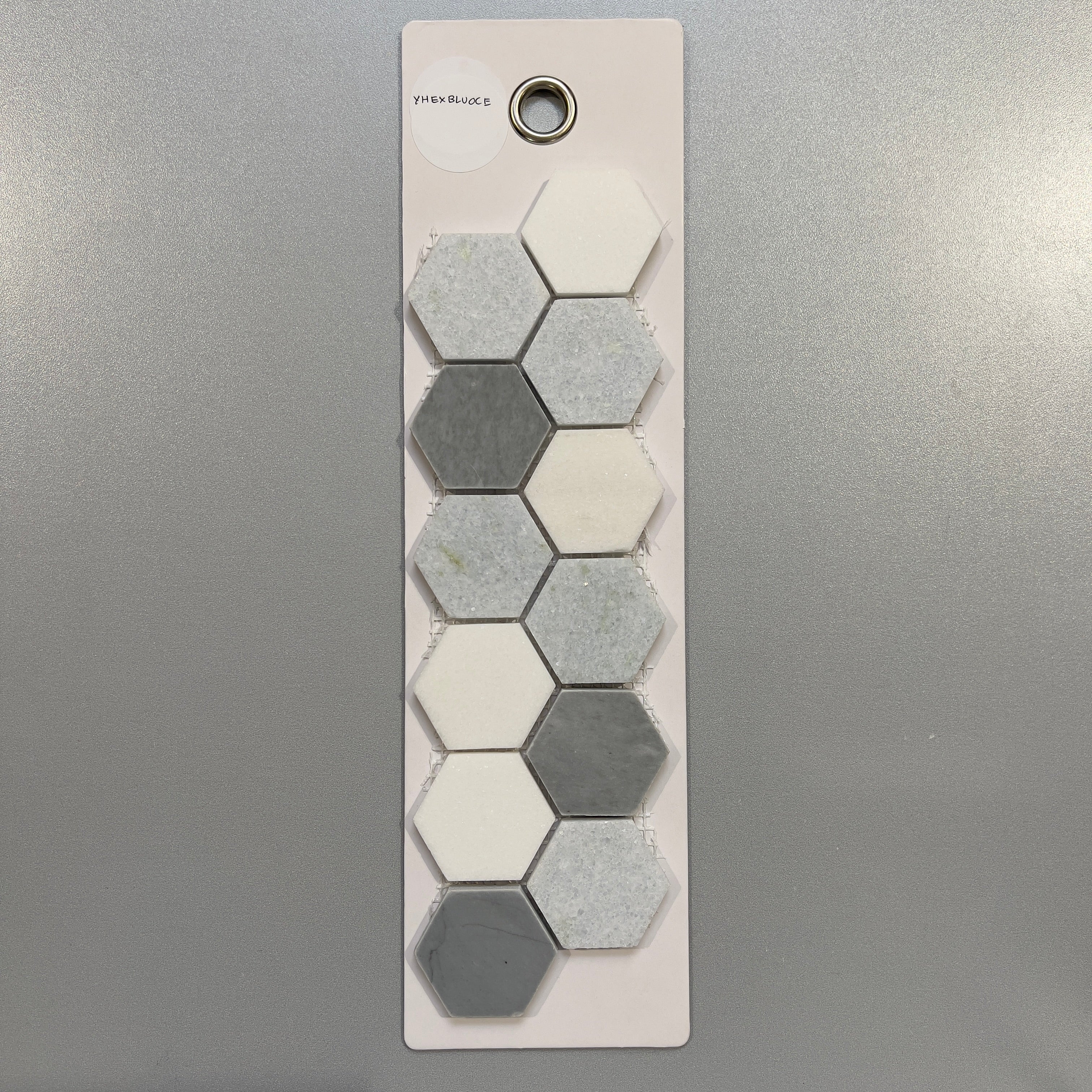 mixed blue stone hexagon mosaic - yhexbluoce – Tiles Warehouse