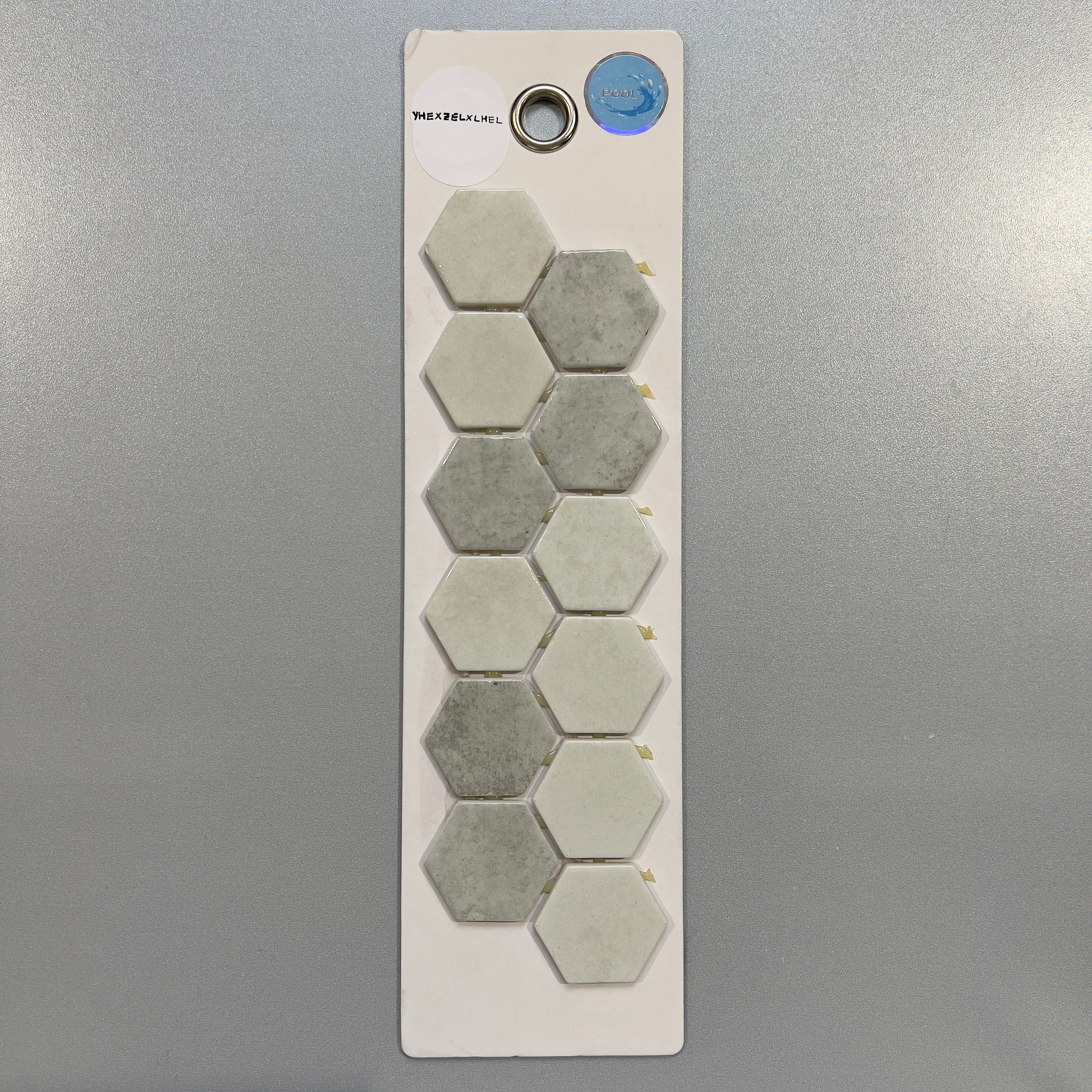 mixed grey hexagon pool tile mosaic - yhexzelxlhel – Tiles Warehouse