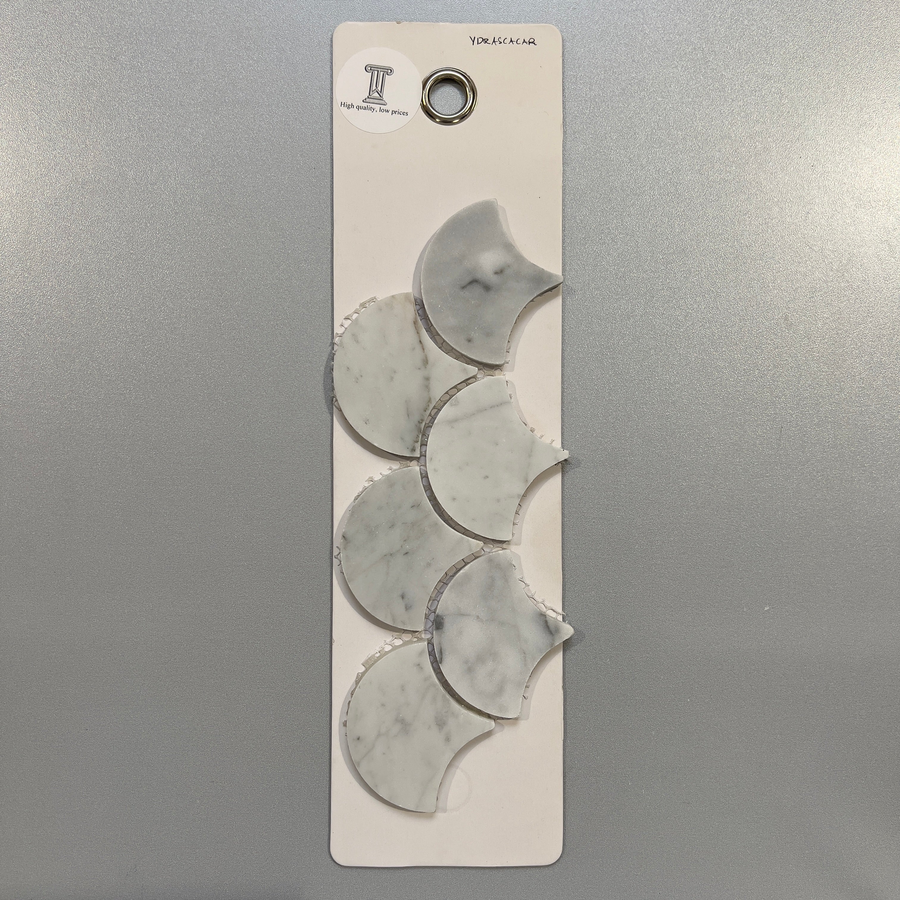 mixed grey marble fan mosaic - ydrascacar – Tiles Warehouse