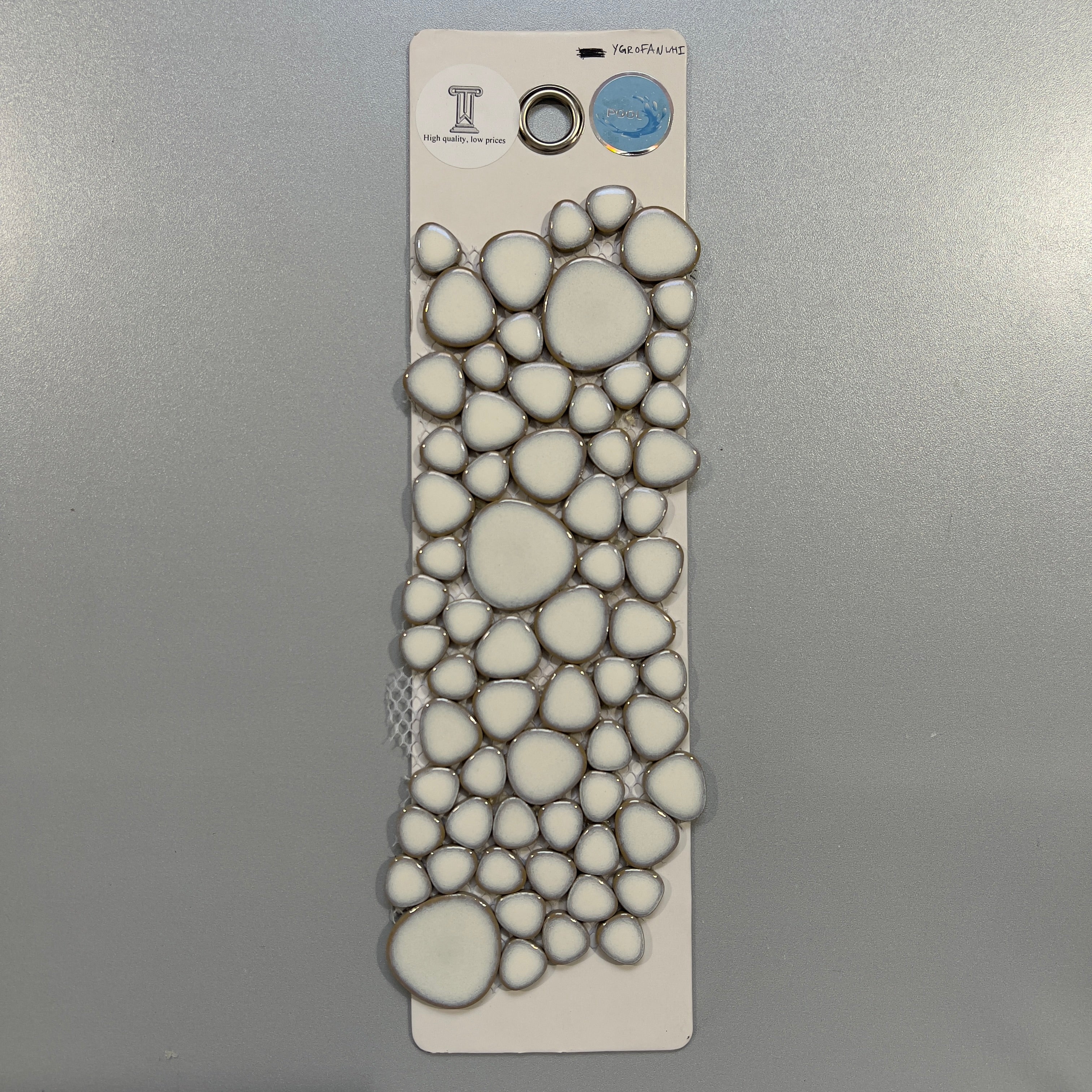 white pebble pool tile mosaic - ygrofanwhi – Tiles Warehouse